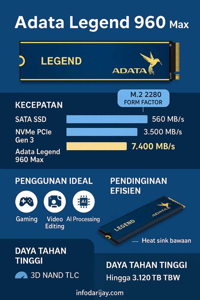 Adata Legend 960 Max: SSD NVMe Kencang untuk Gamer dan Kreator Konten ...